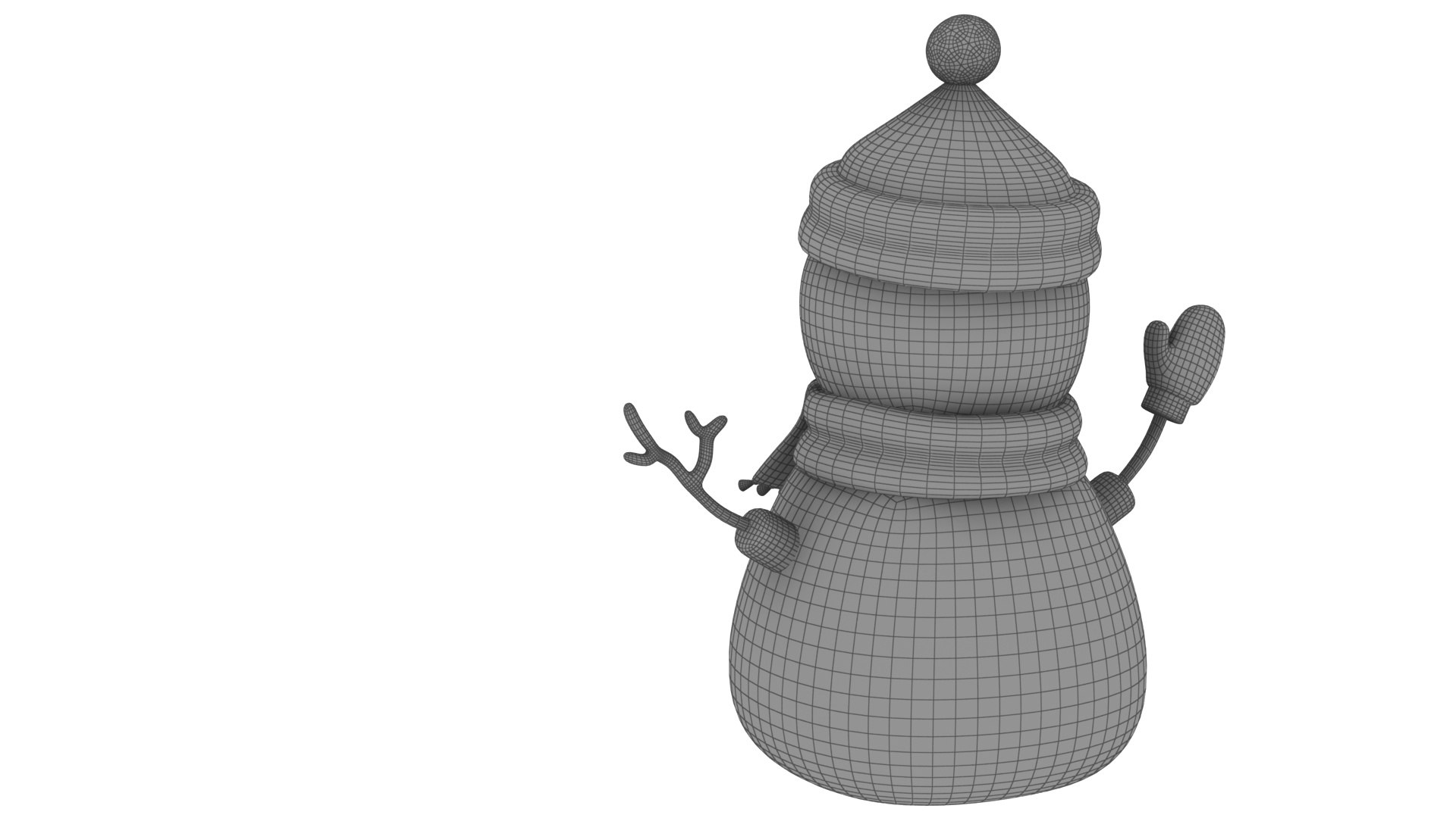 3D Snowman Model - TurboSquid 2001990