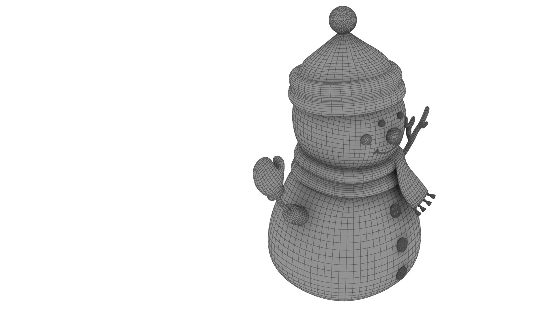 3D Snowman Model - TurboSquid 2001990