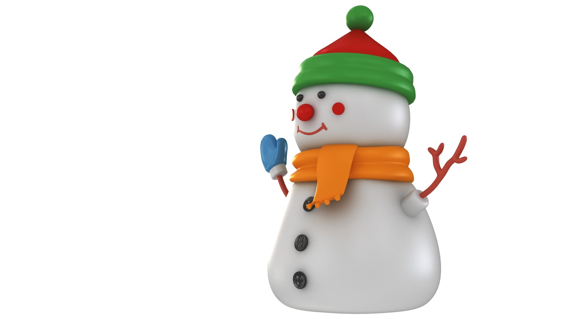 3D Snowman Model - TurboSquid 2001990