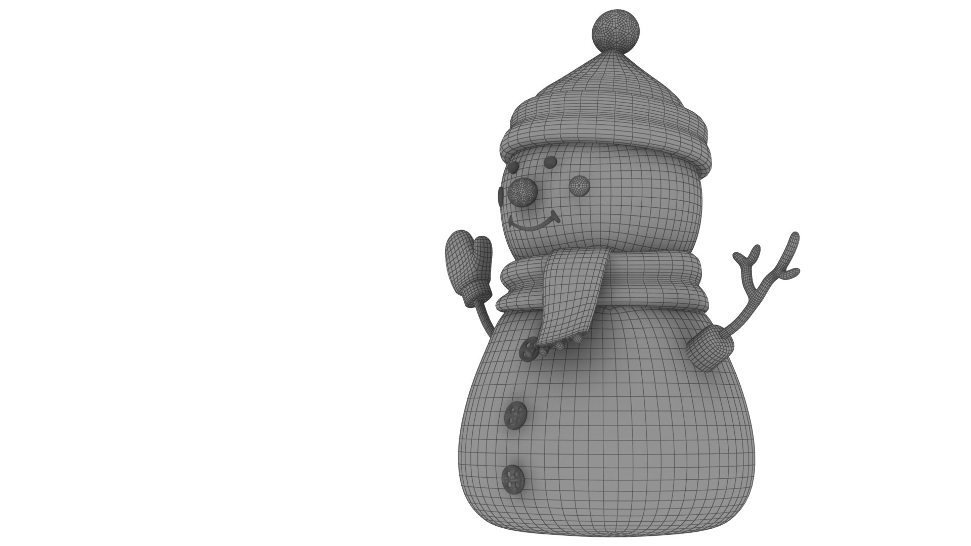 3D Snowman Model - TurboSquid 2001990