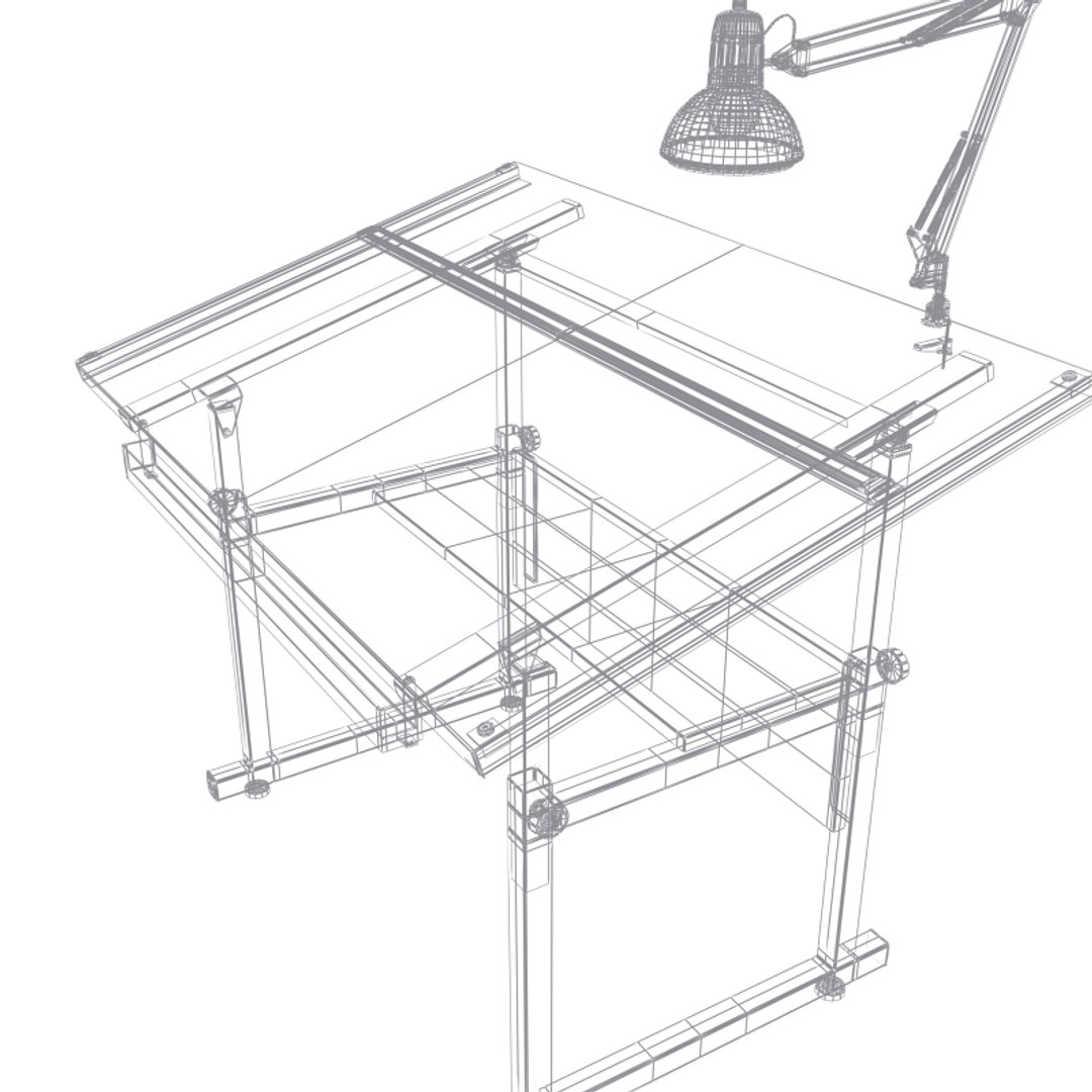 Drafting Table 3d Model