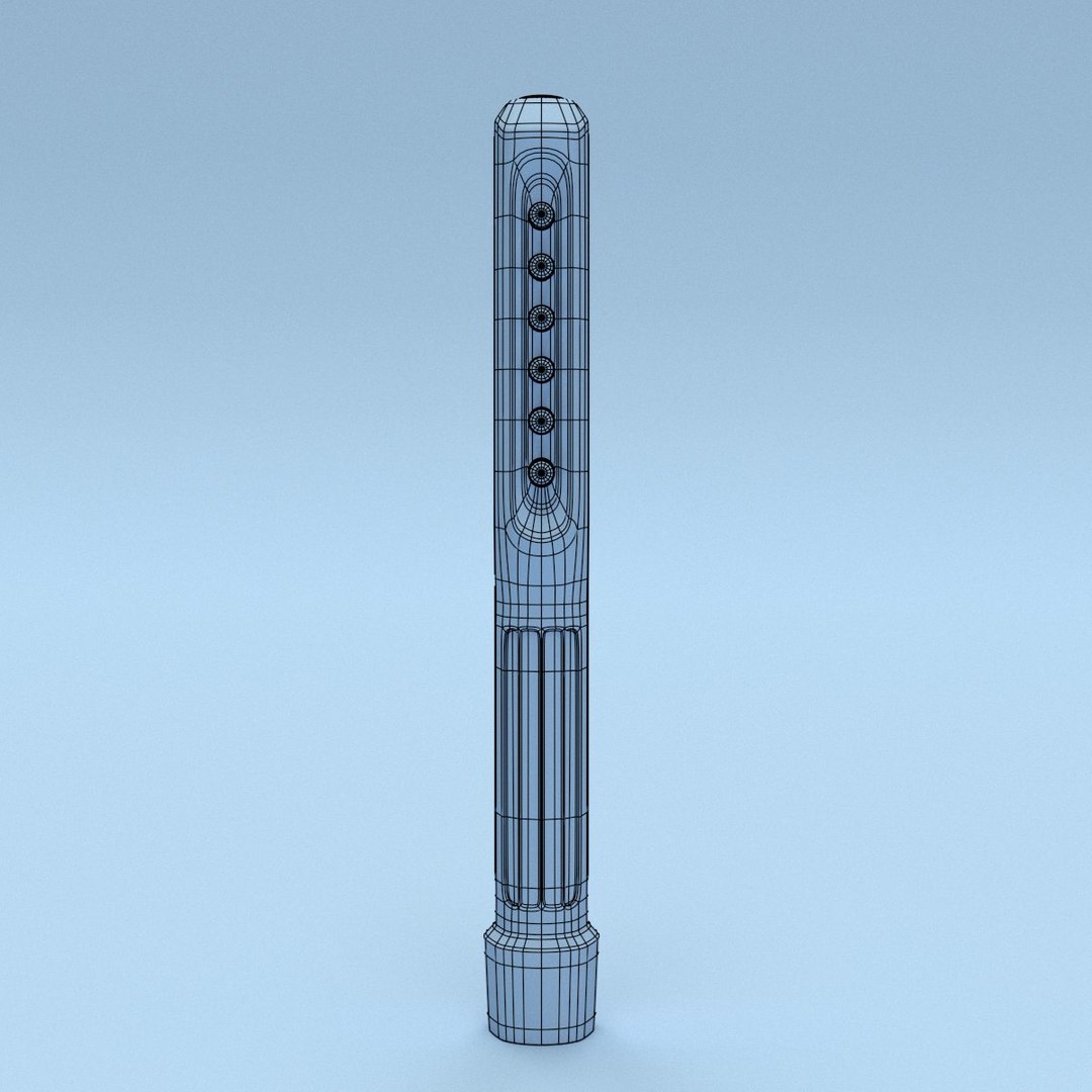 led flashlight 3d model