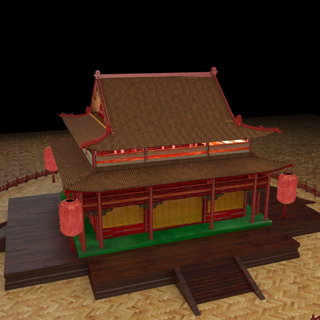 Chinese Ancient House 3D Model - TurboSquid 2234857