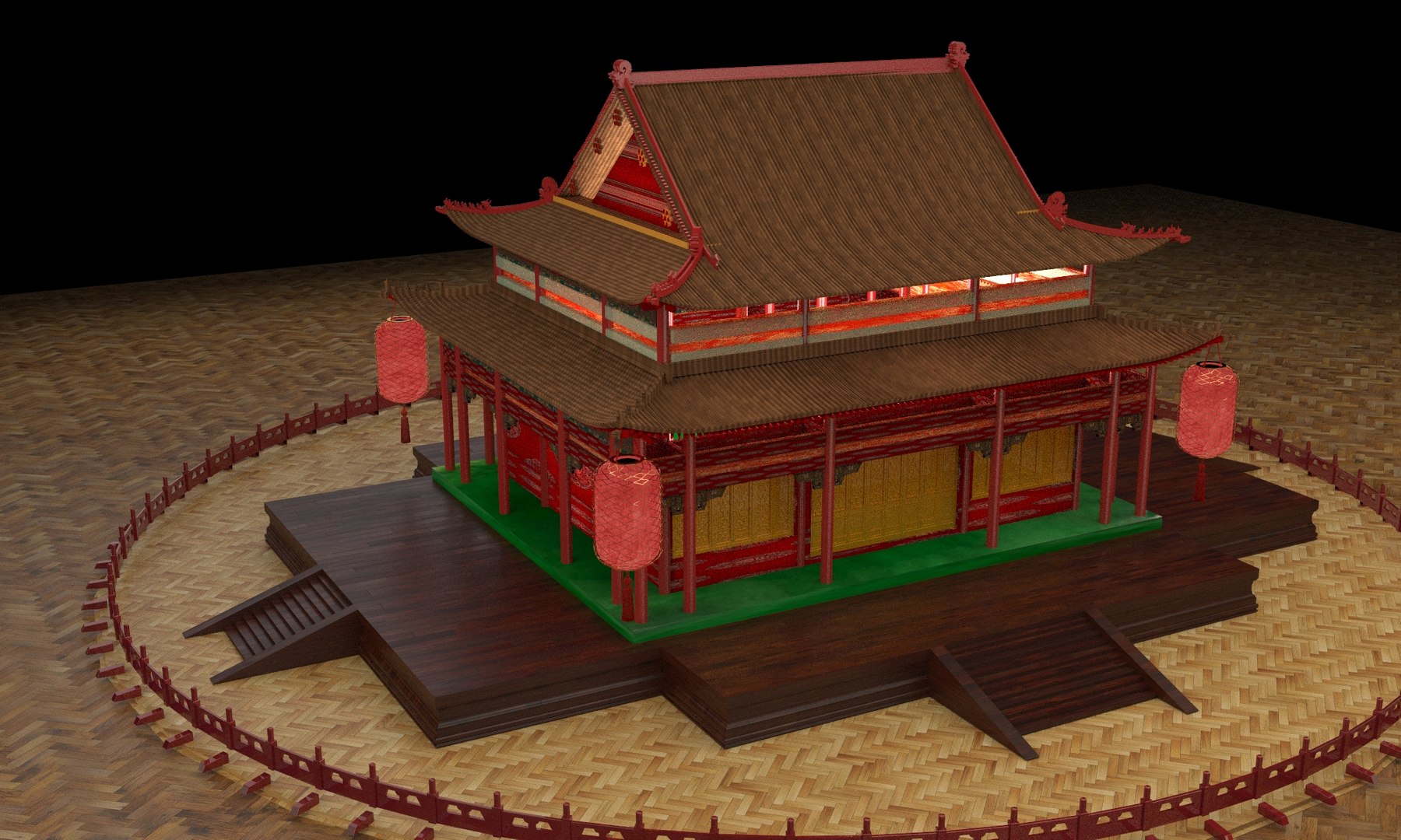 Chinese Ancient House 3D Model - TurboSquid 2234857