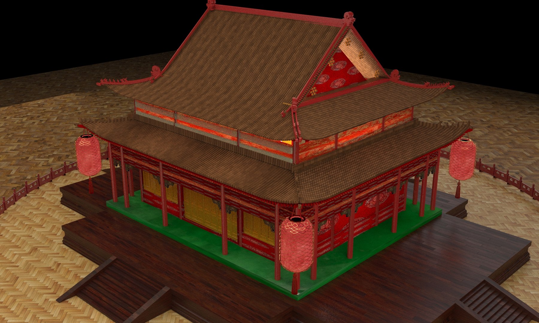 Chinese Ancient House 3D Model - TurboSquid 2234857