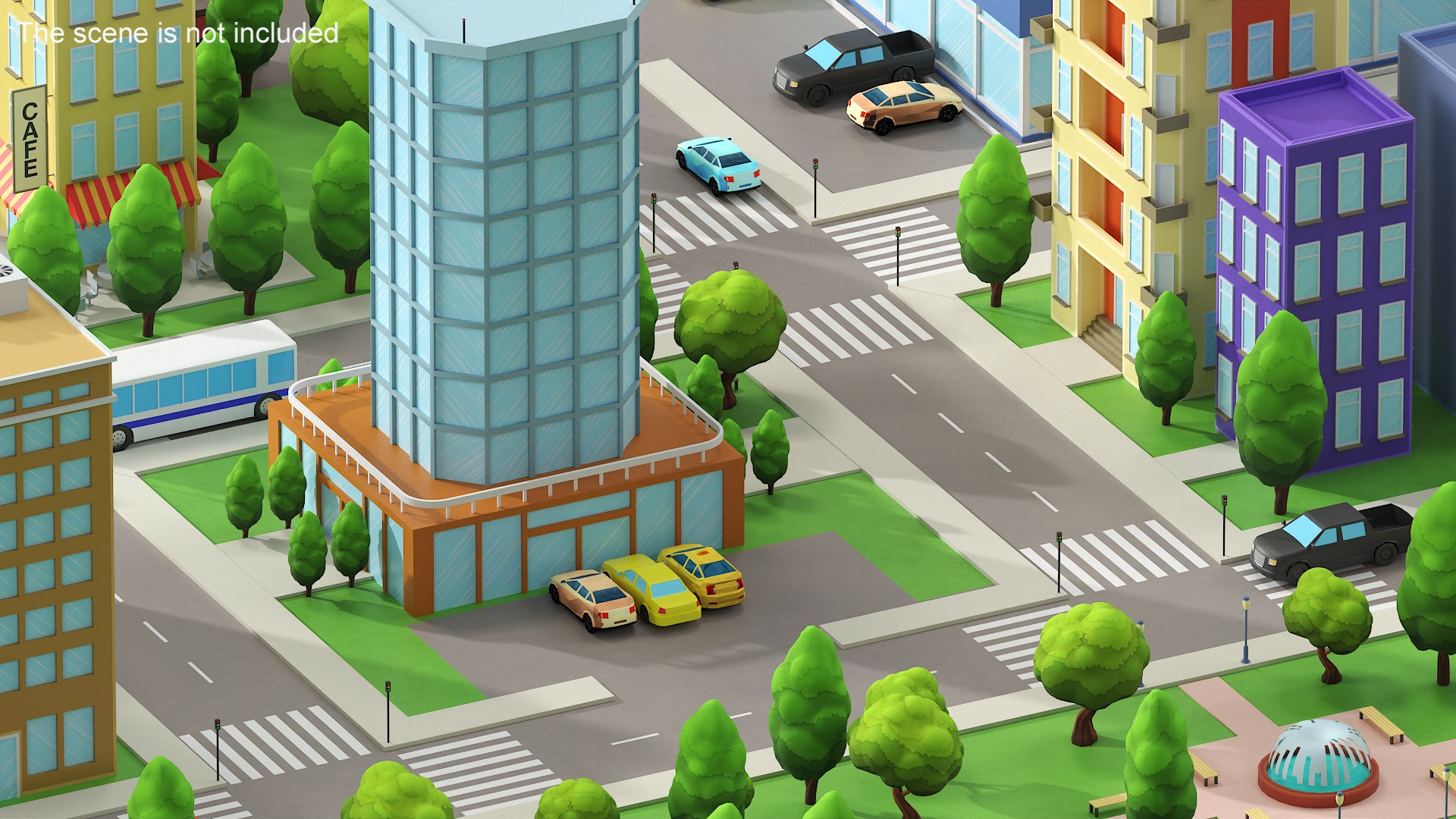 Low Poly Apartment Block 3D Model - TurboSquid 2418018