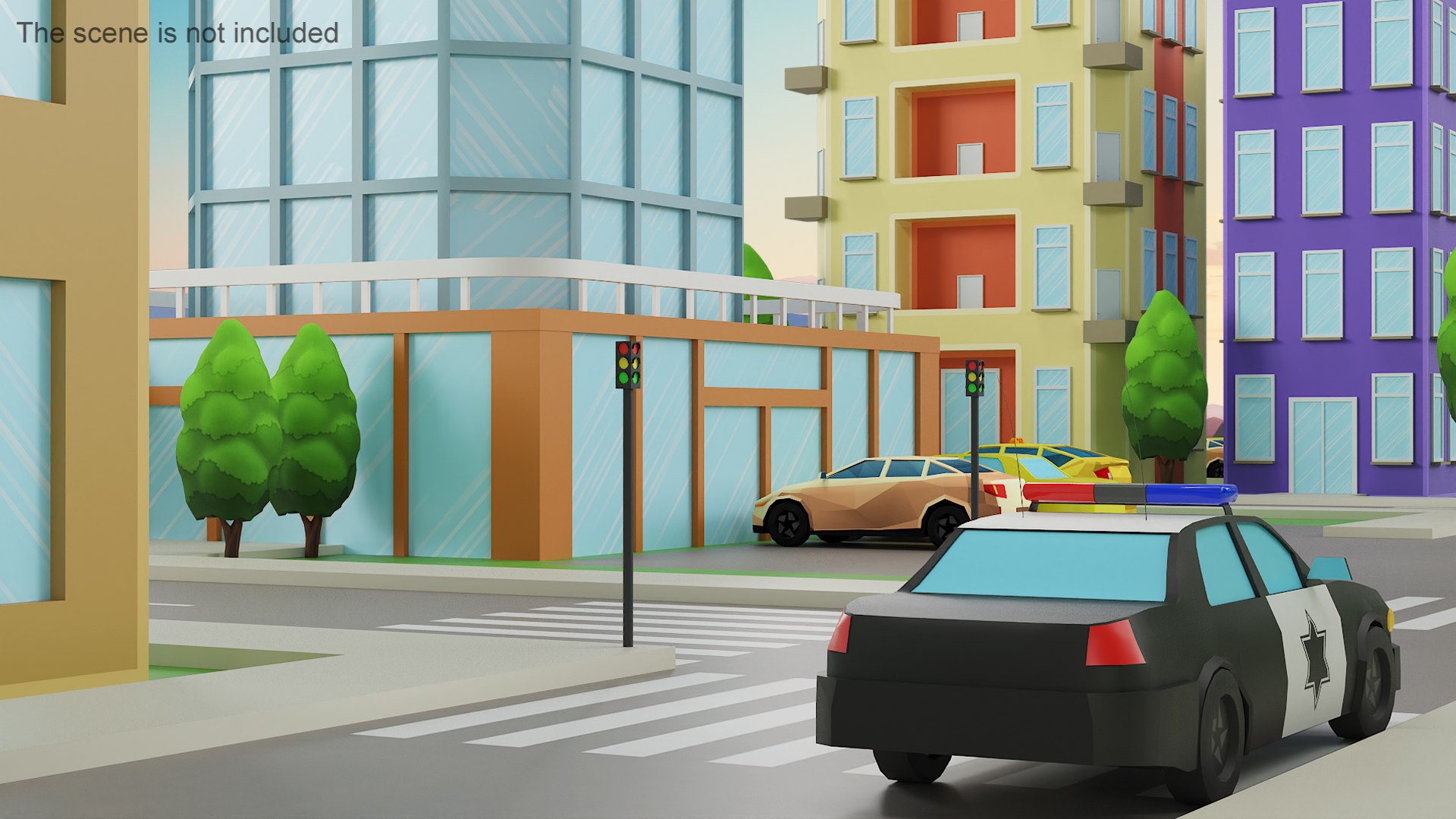 Low Poly Apartment Block 3D Model - TurboSquid 2418018