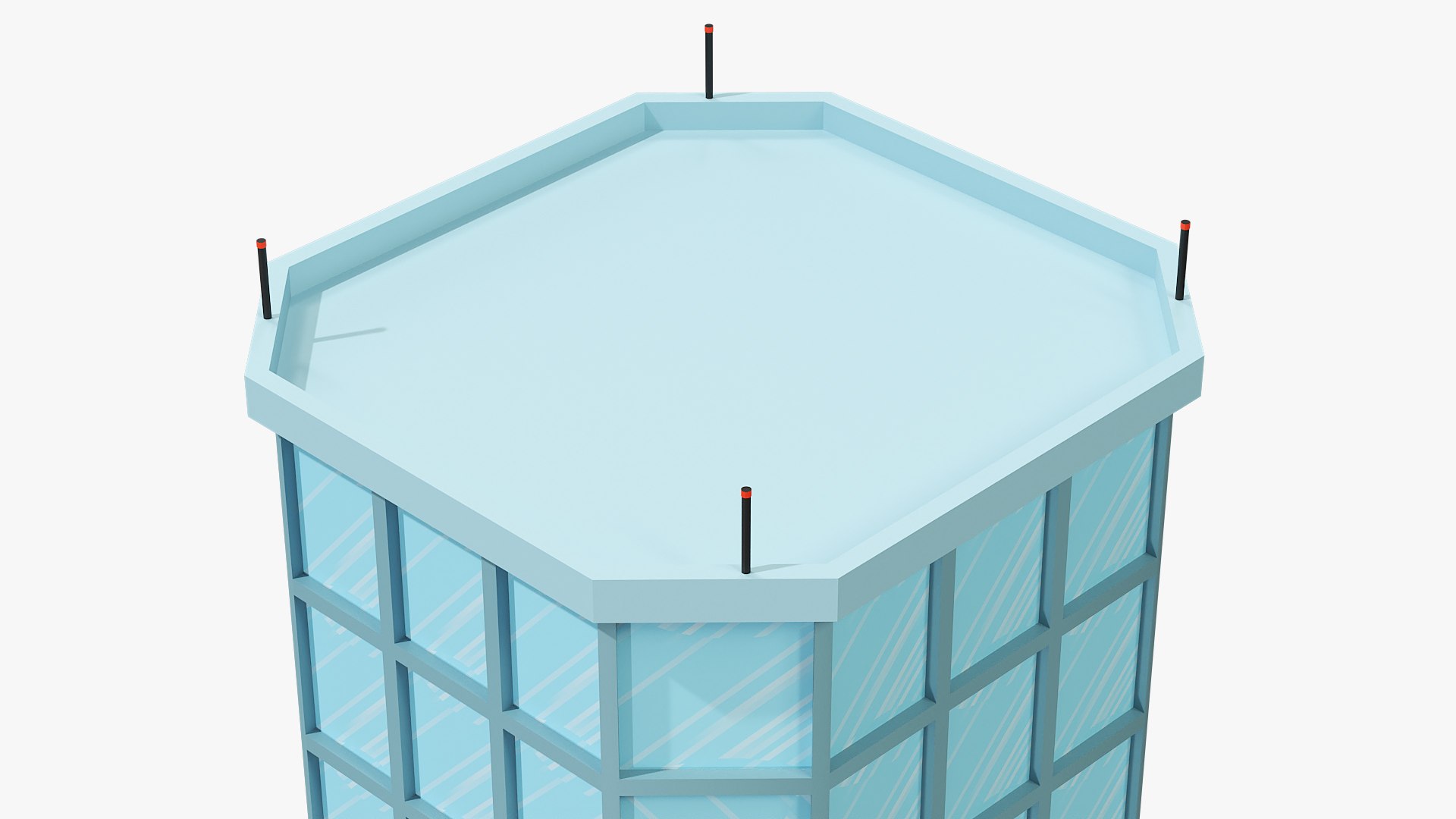 Low Poly Apartment Block 3D Model - TurboSquid 2418018