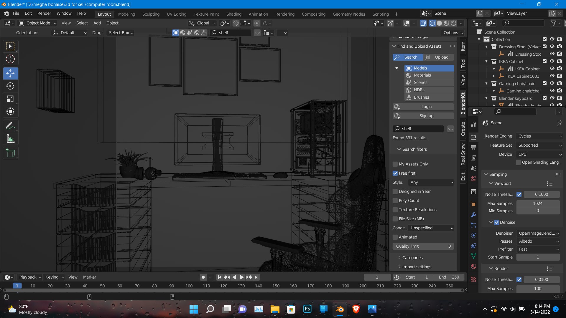 Gaming Computer Set 3D - TurboSquid 1897639