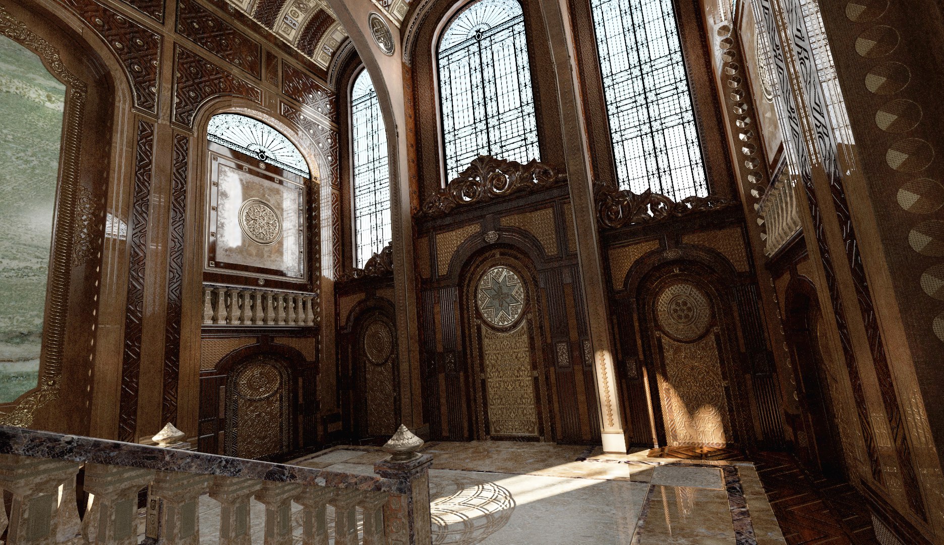 Conceptual Interior Castle Pbr 3D Model - TurboSquid 1266287