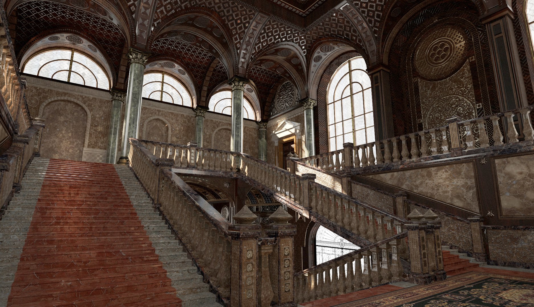 Conceptual Interior Castle Pbr 3D Model - TurboSquid 1266287