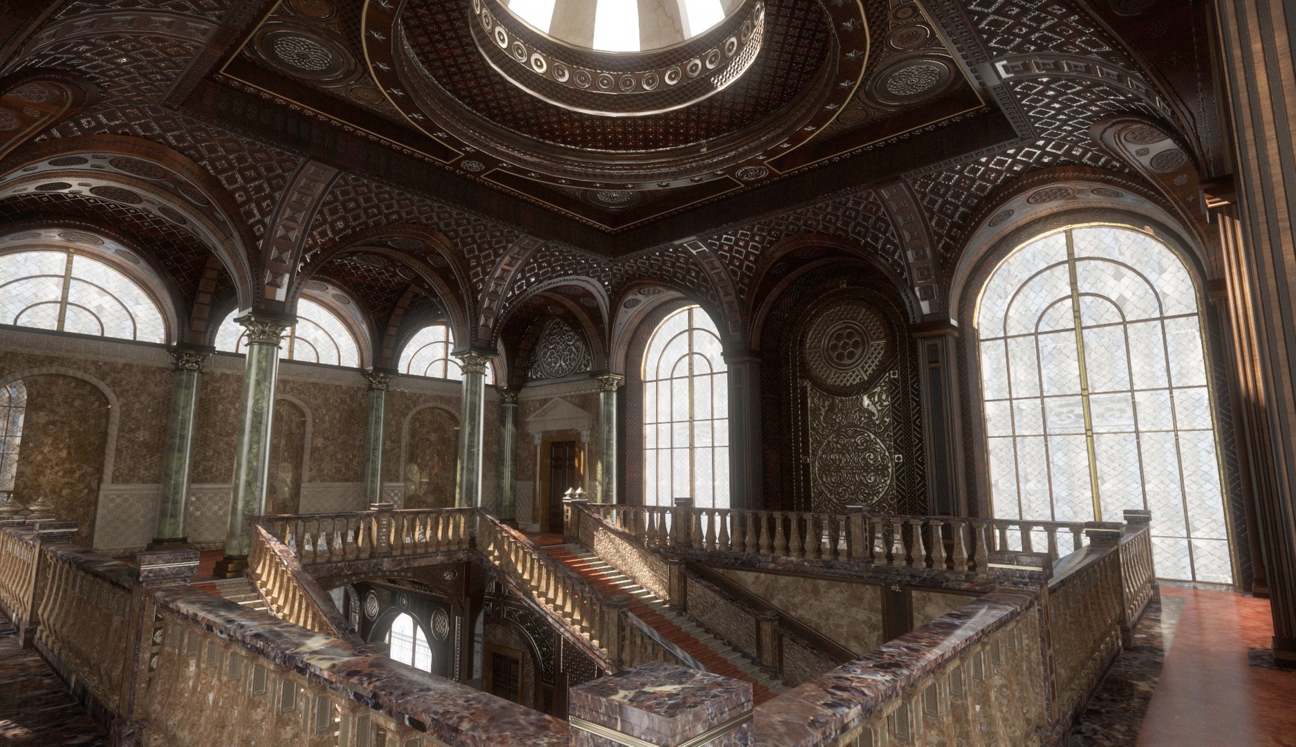 Conceptual Interior Castle Pbr 3D Model - TurboSquid 1266287