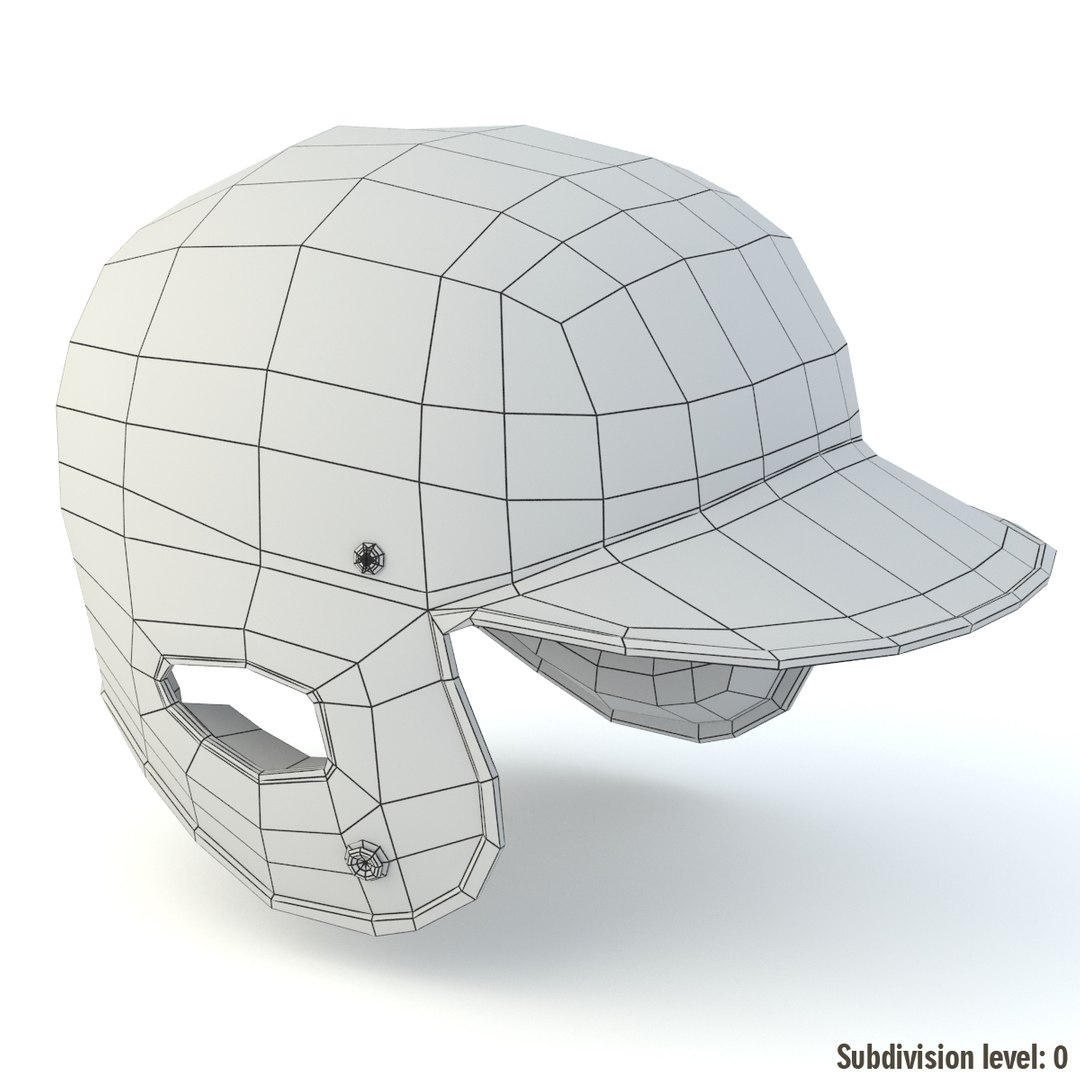 3D Generic Helmet Baseball - Model - TurboSquid 1161511