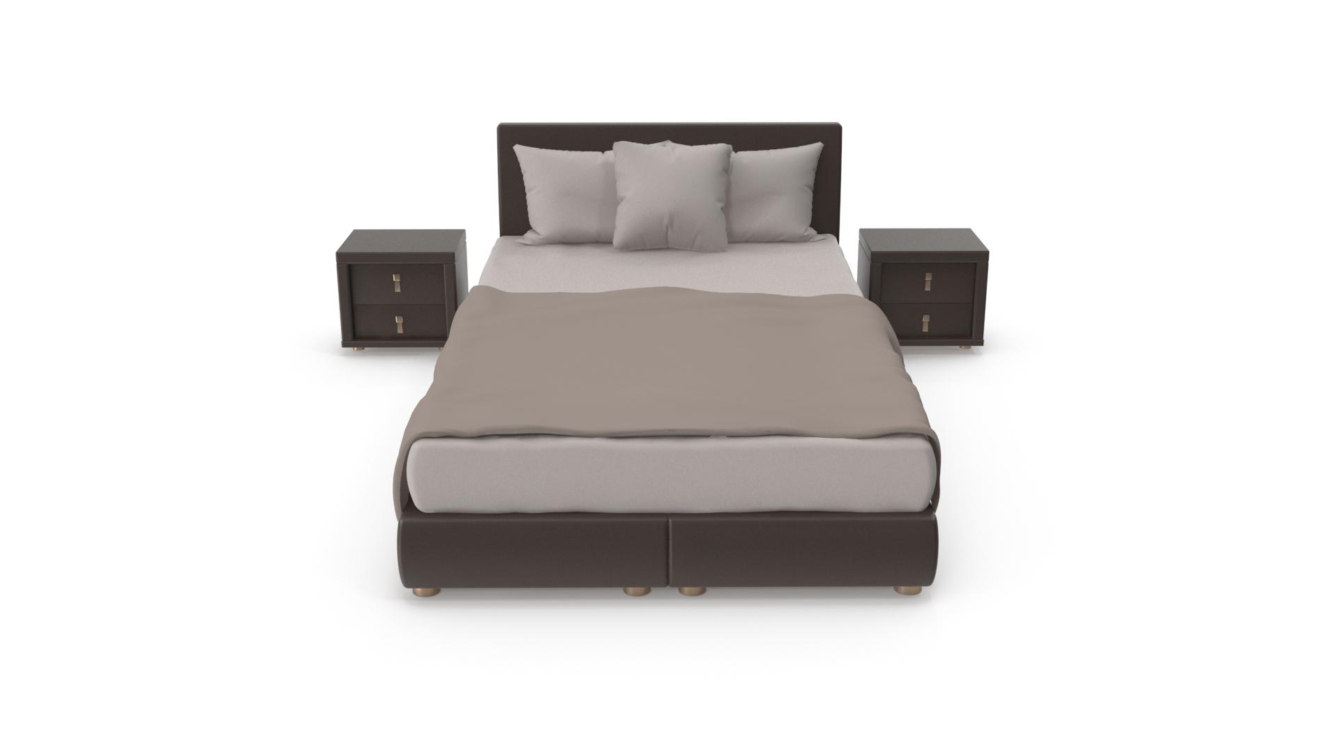 3D Double Bed Model - TurboSquid 2184416
