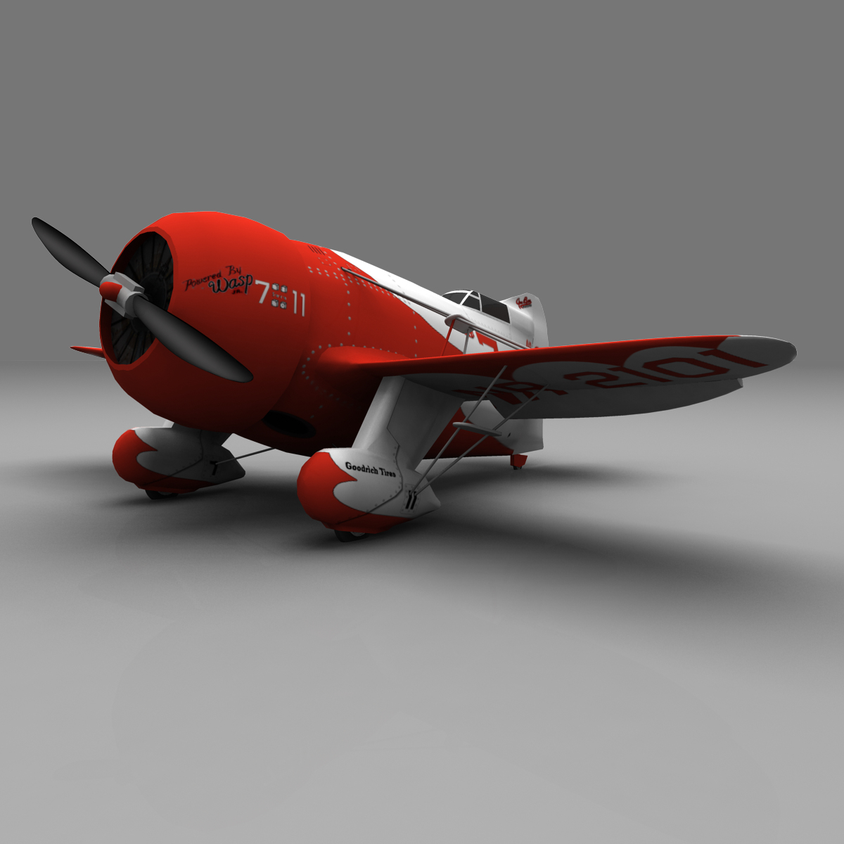 plane 3d obj