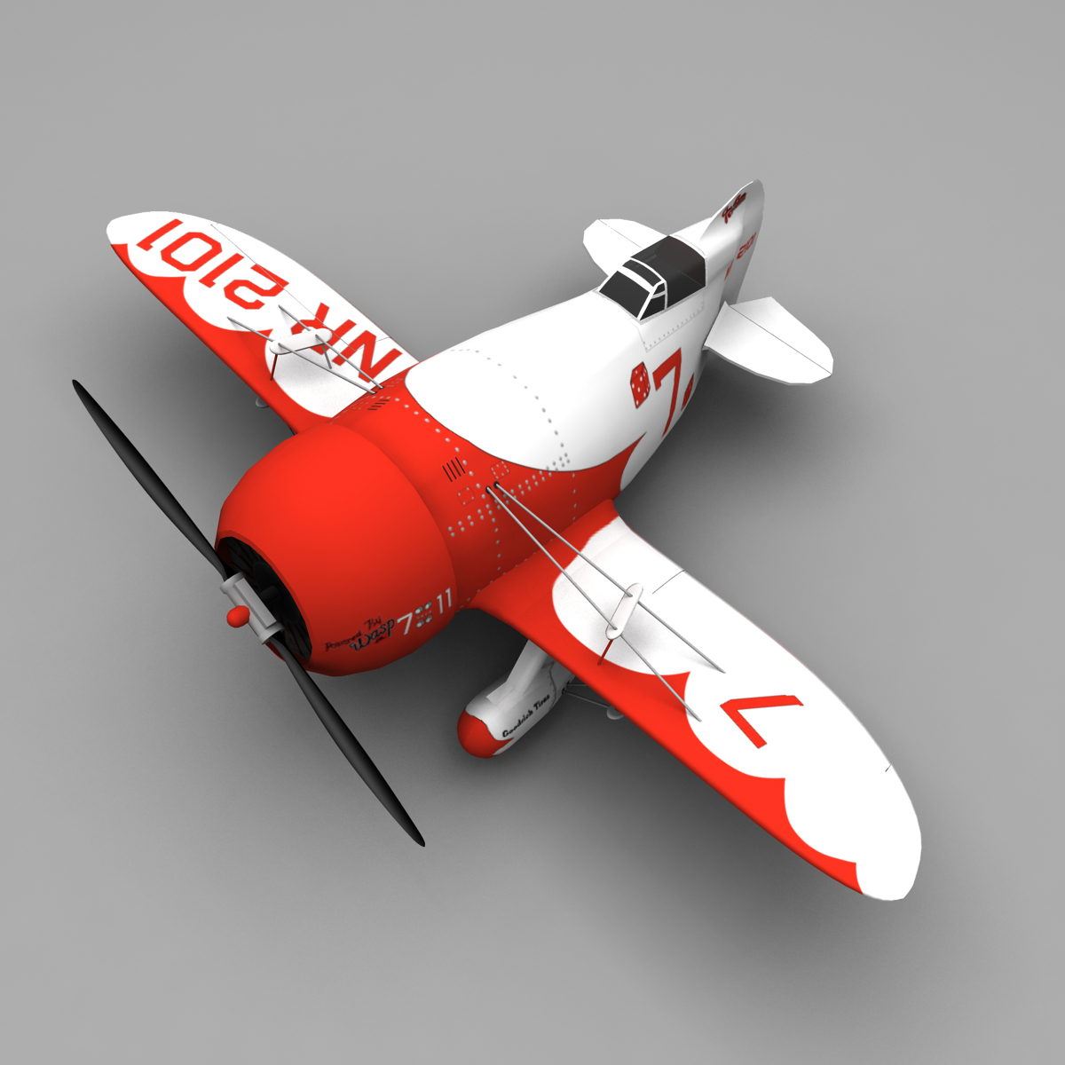 plane 3d obj