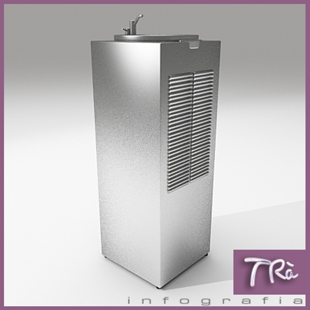 3d Cooled Drinking Water Fountain Model