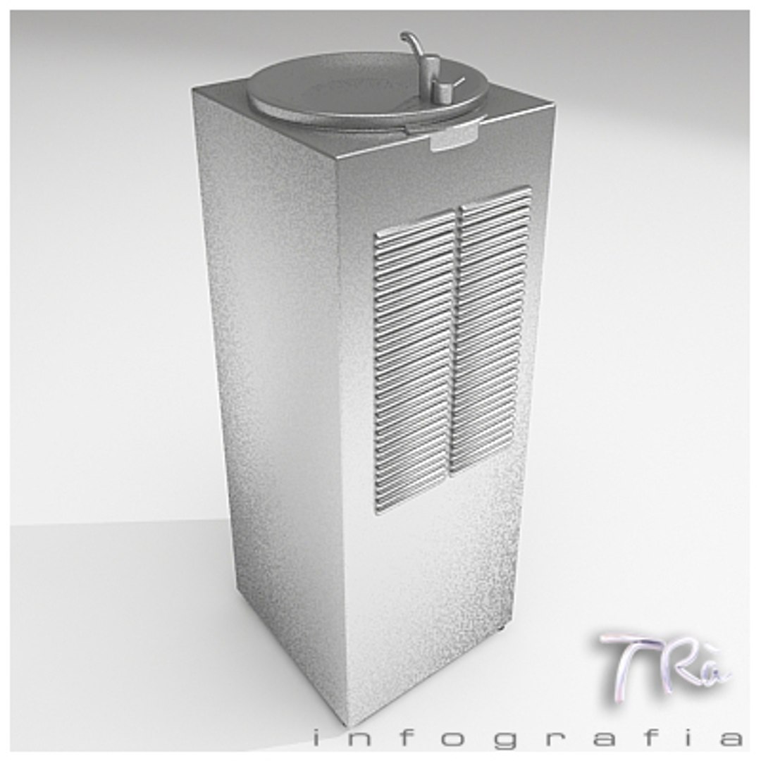 3d Cooled Drinking Water Fountain Model