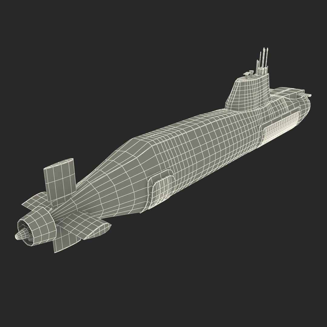Astute Class Submarine 3d Max