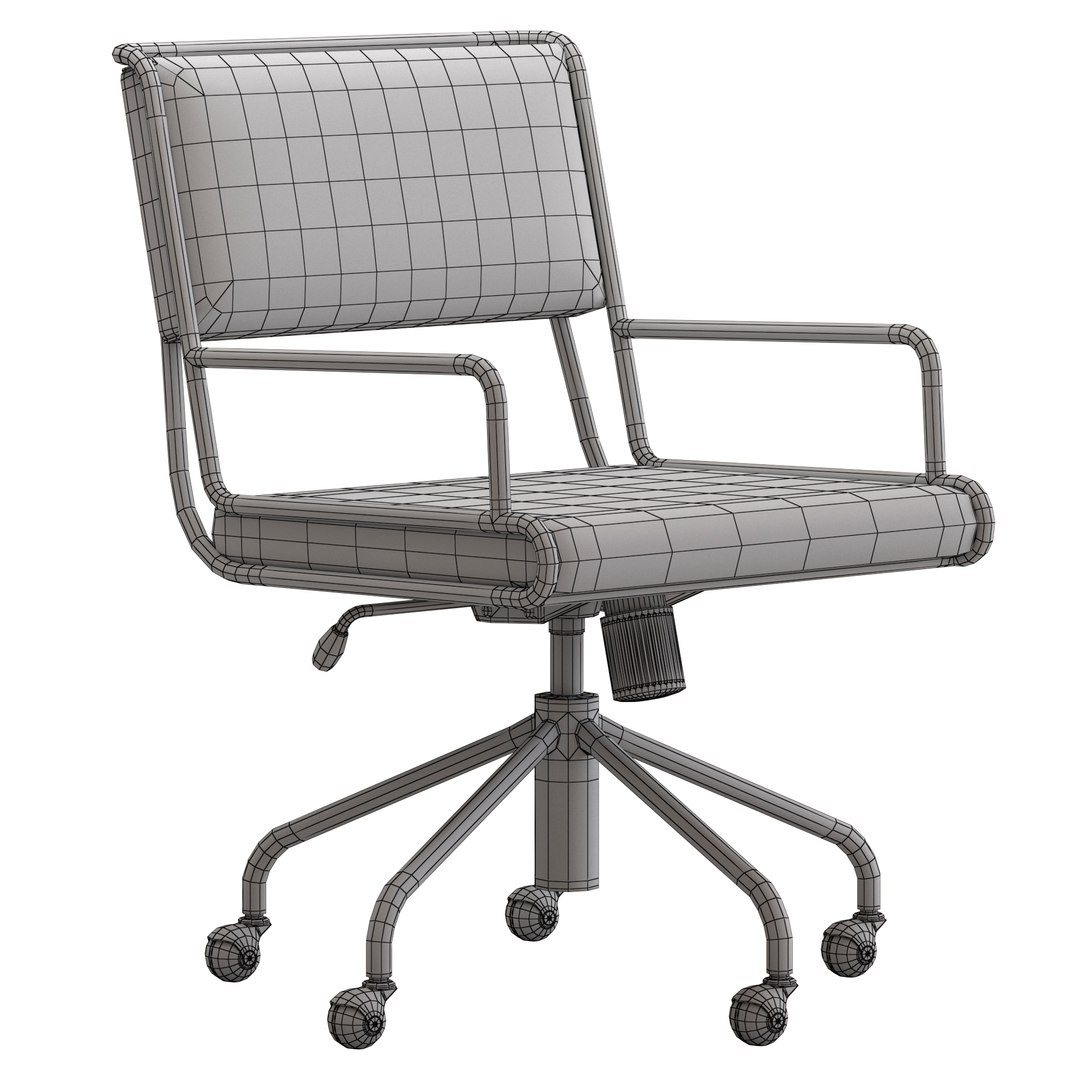 CB2 Court Office Chair 3D Model - TurboSquid 2165391