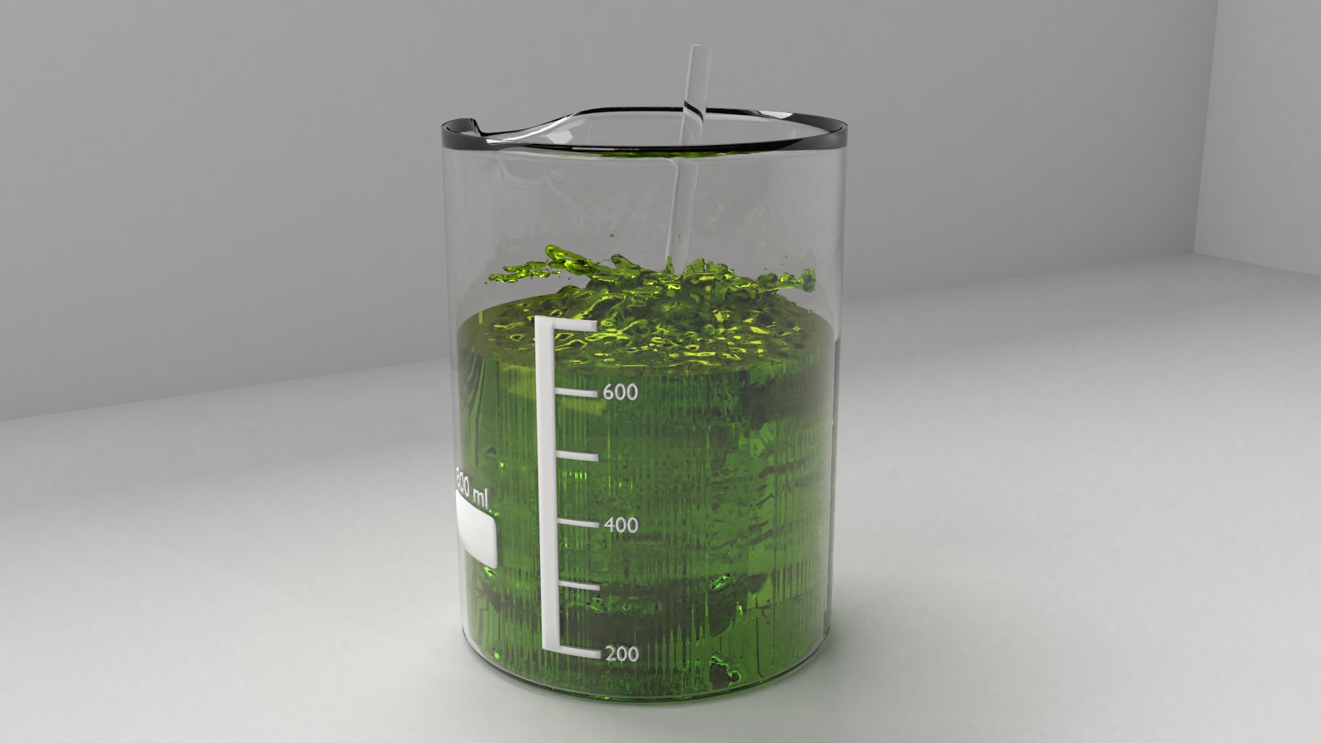 3D 800 ml glass beaker model - TurboSquid 1552229