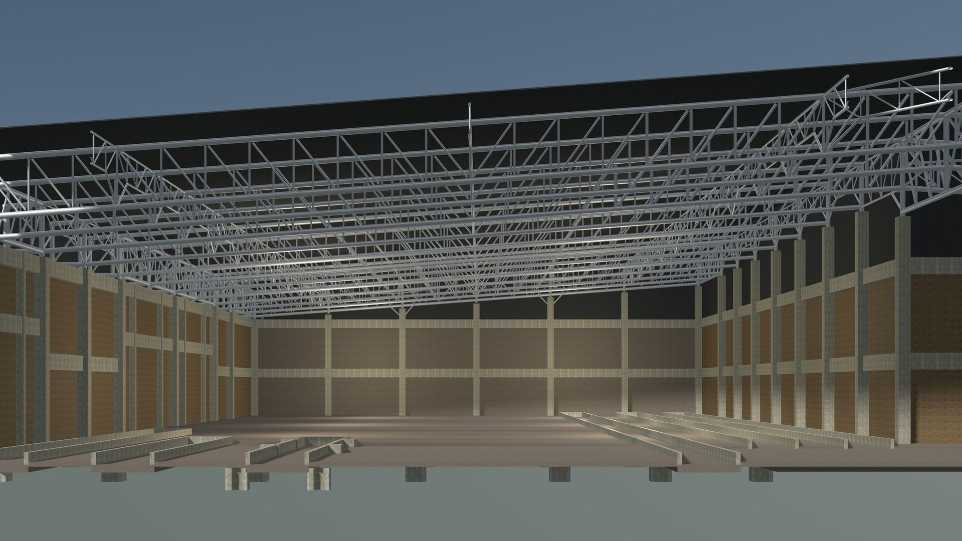 Factory In Section Cut 24i04 3D - TurboSquid 2237503