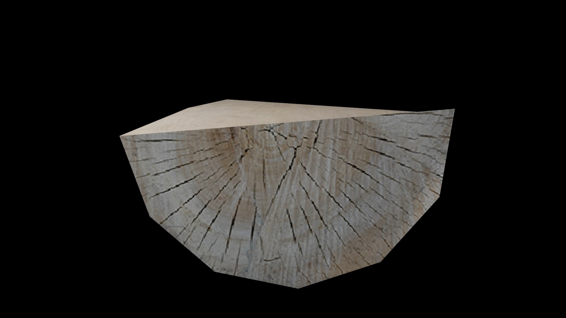 Half-cut log tree 3D model - TurboSquid 1203066