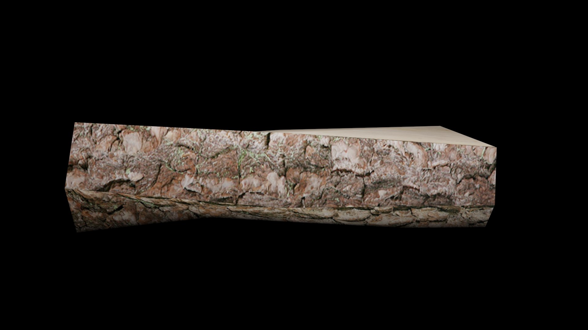 Half-cut log tree 3D model - TurboSquid 1203066