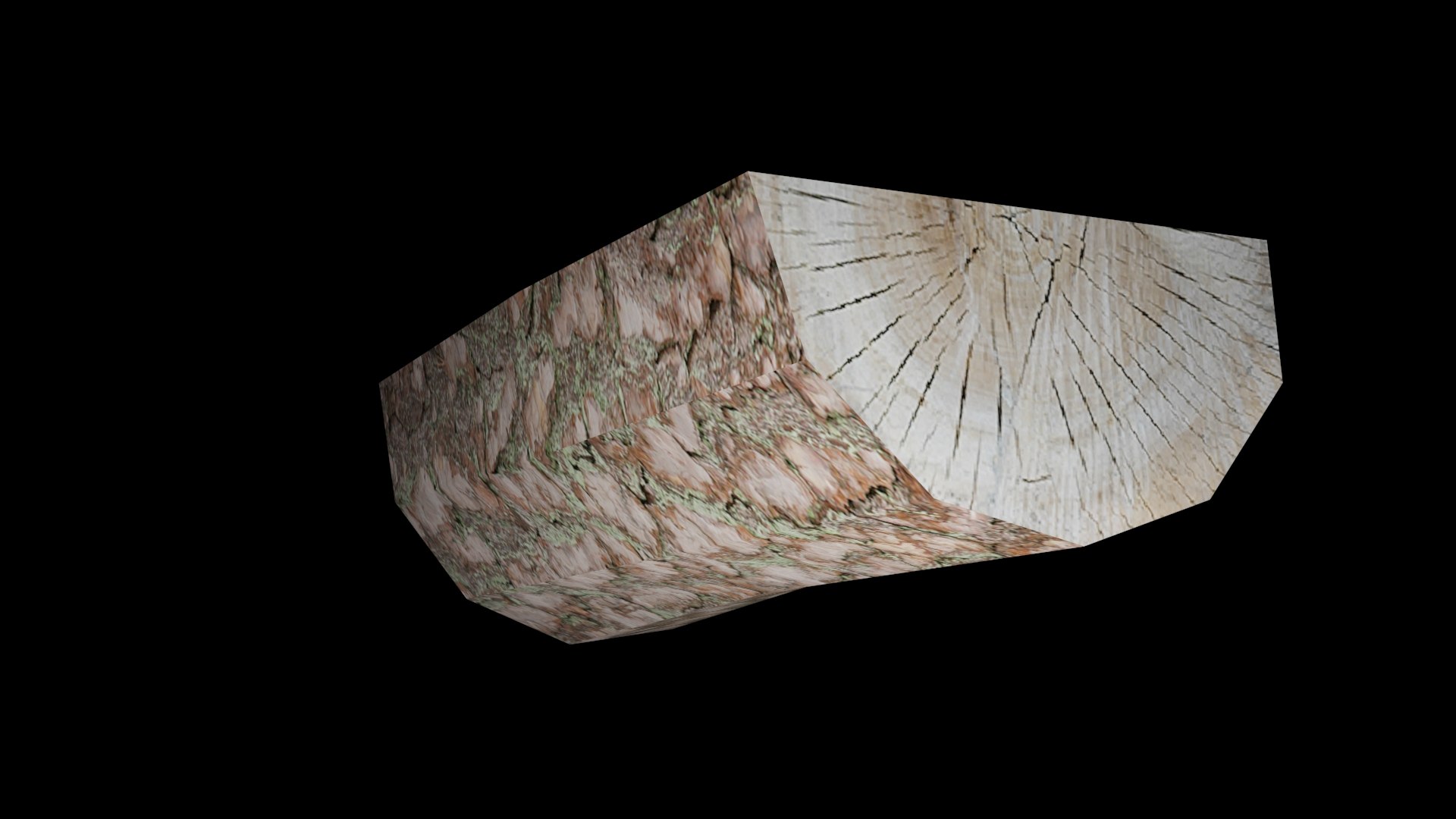 Half-cut log tree 3D model - TurboSquid 1203066