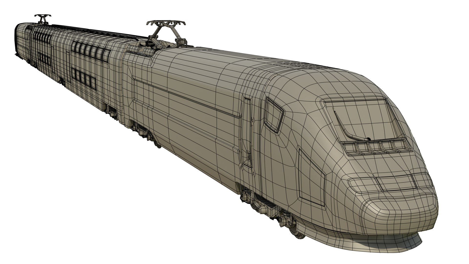 Realistic Tgv Pos Speed Train 3D - TurboSquid 1594847
