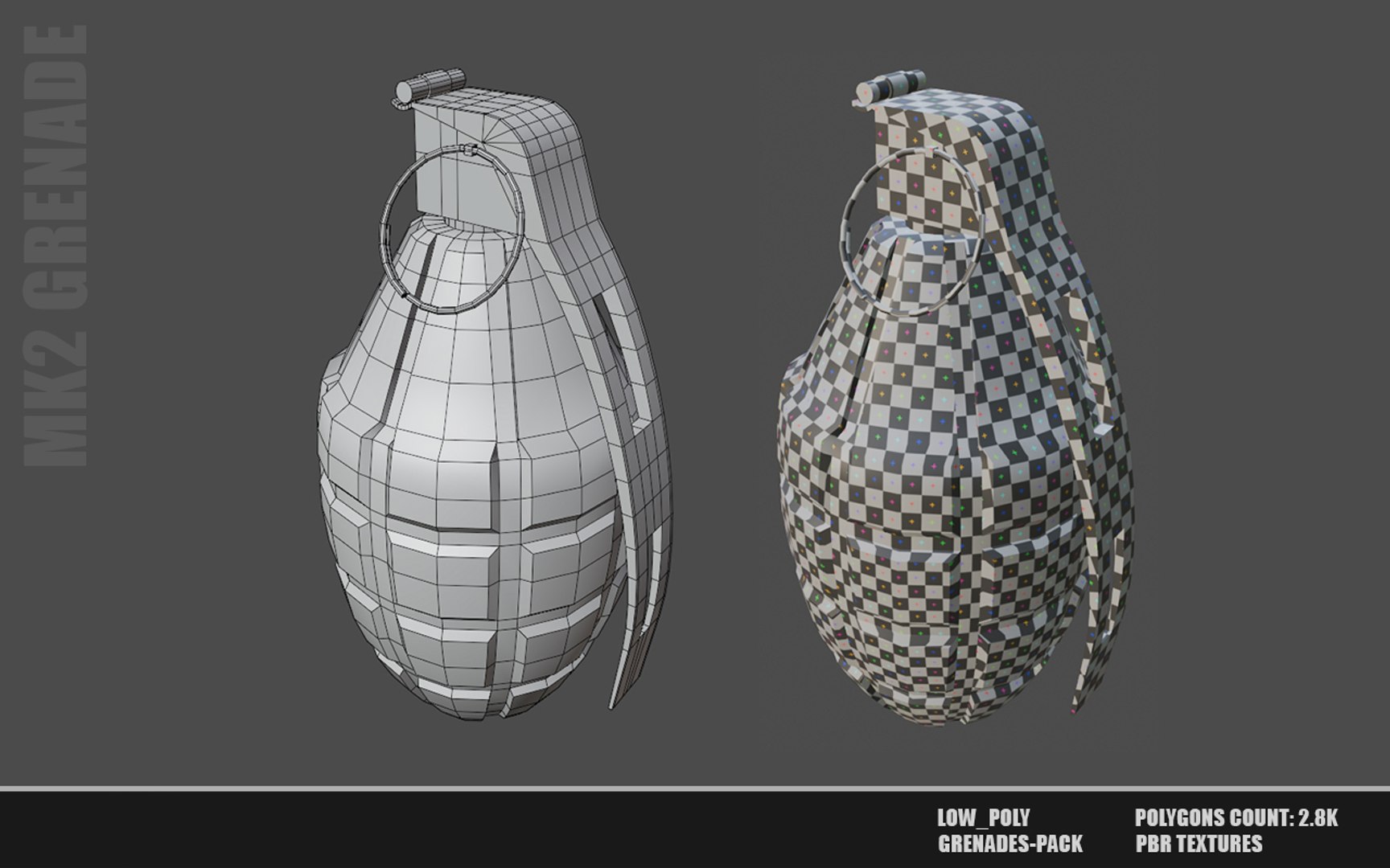 18 GRENADES PACK Game Ready Models 3D Model - TurboSquid 2282691