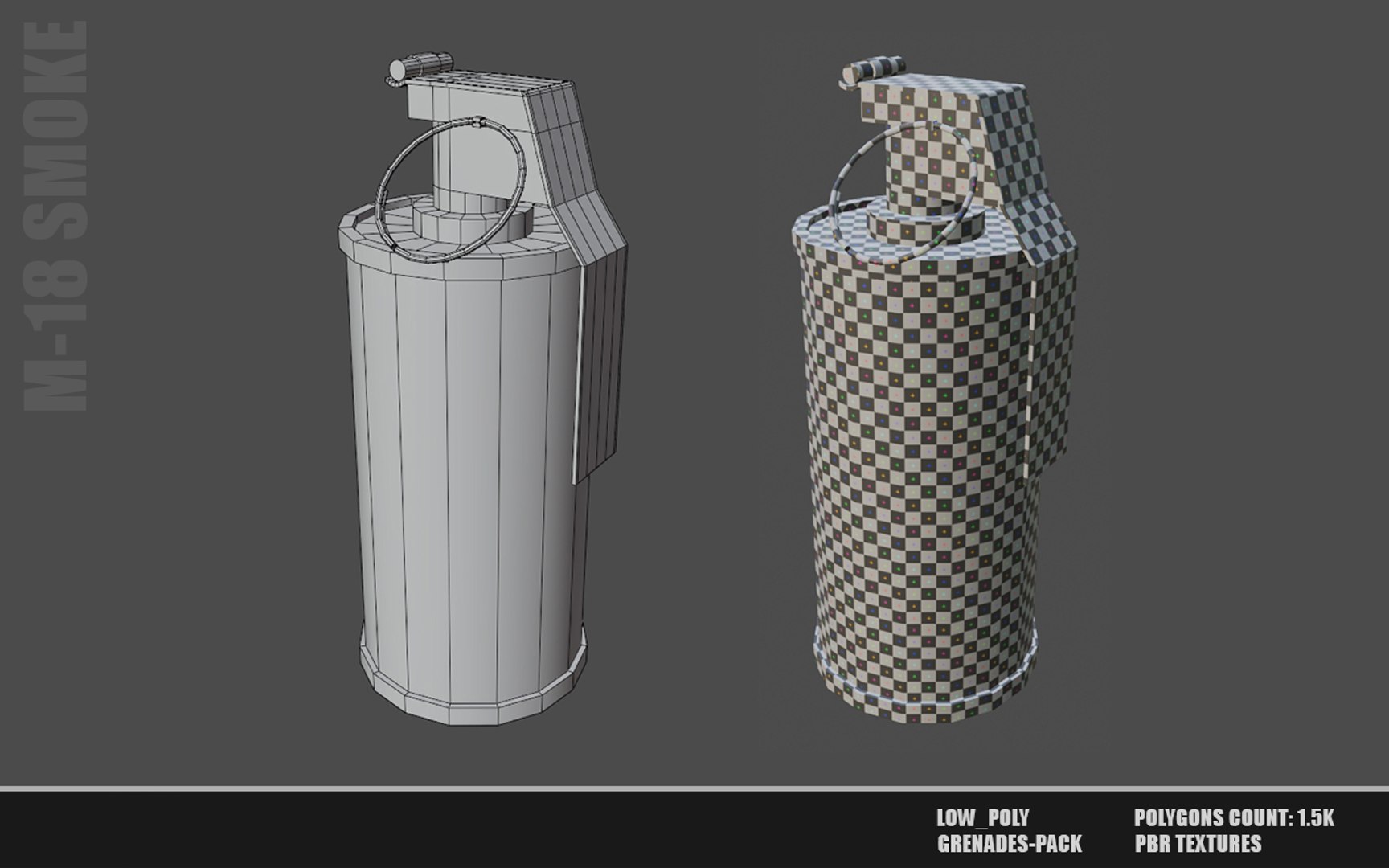 18 GRENADES PACK Game Ready Models 3D Model - TurboSquid 2282691