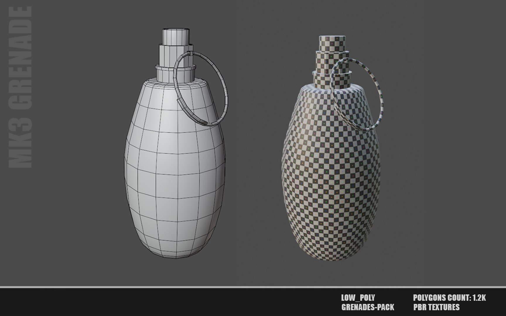 18 GRENADES PACK Game Ready Models 3D Model - TurboSquid 2282691