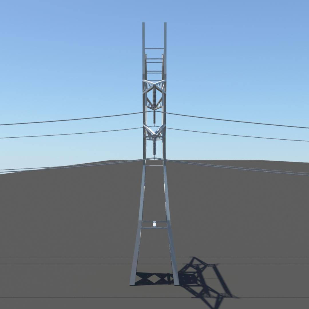 3d power lines