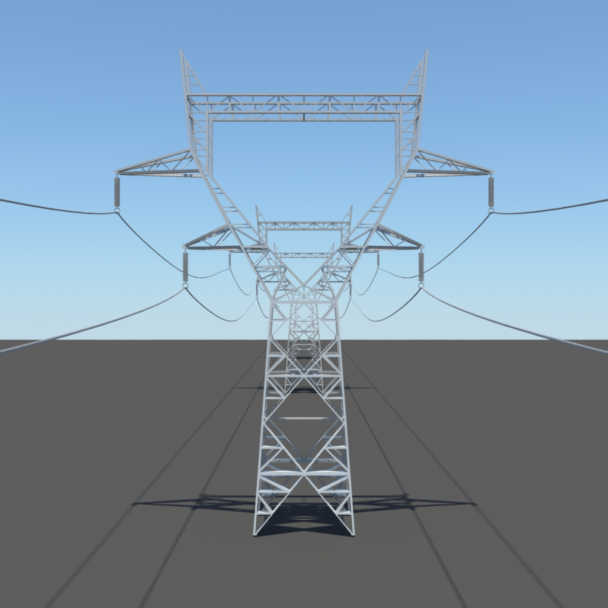3d power lines