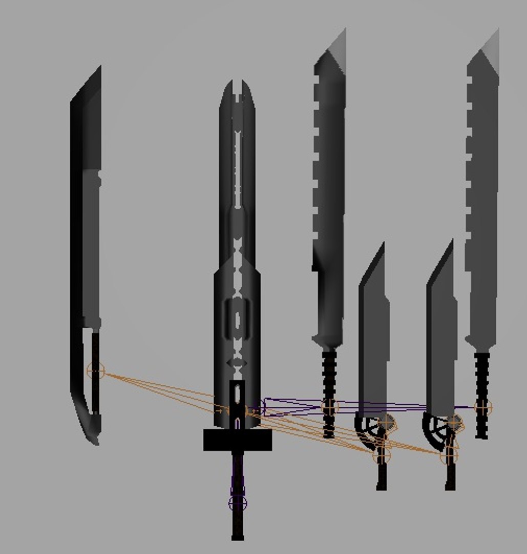 3d Model Of Cloud Strife Sword