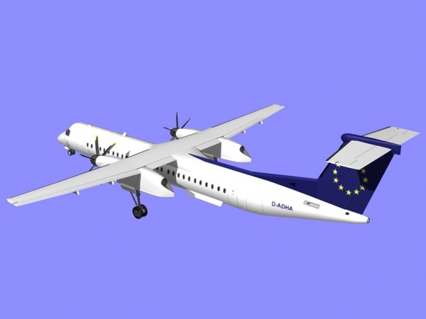 dash-8 dash 8 3d model