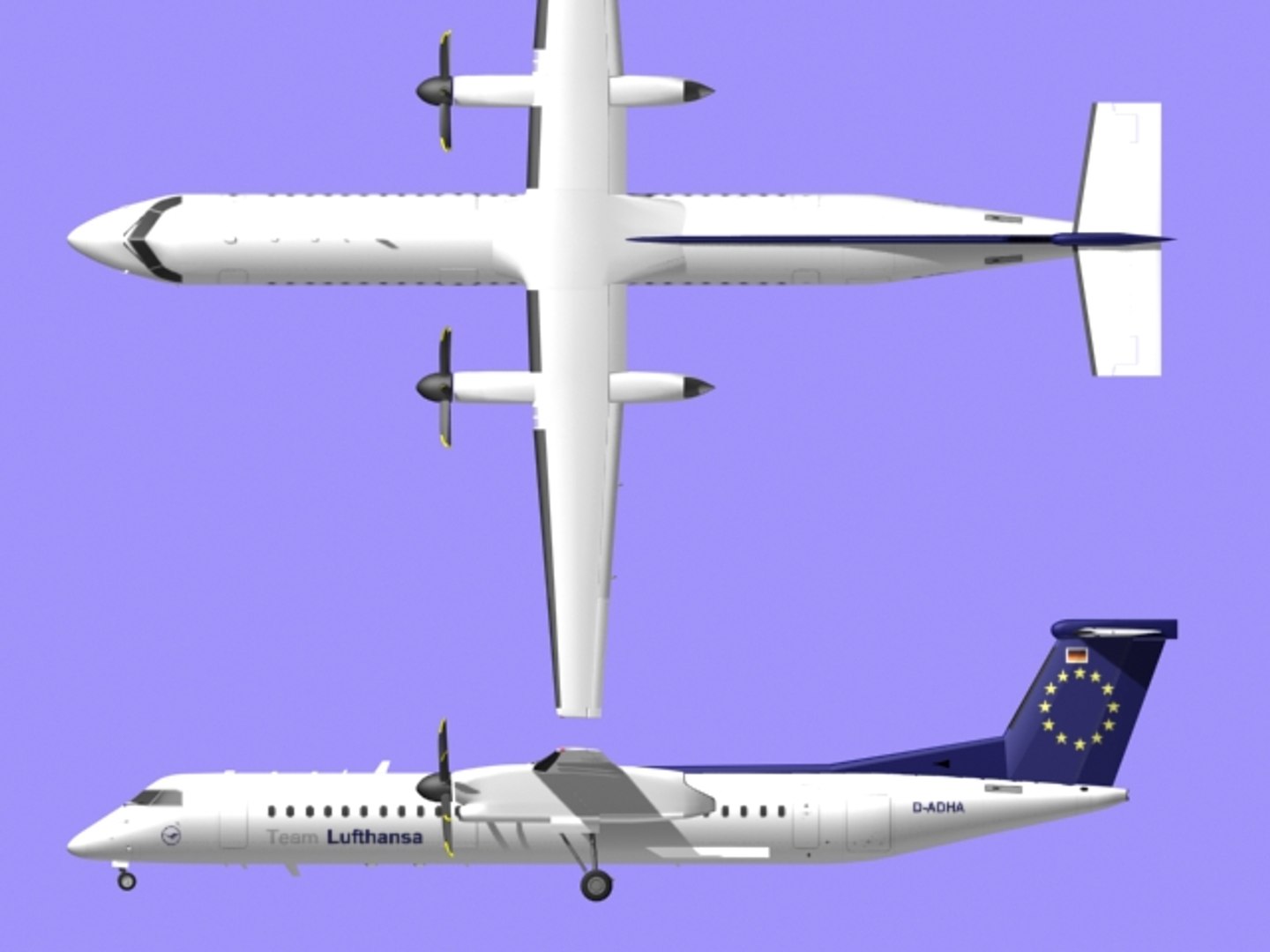 Dash-8 Dash 8 3d Model