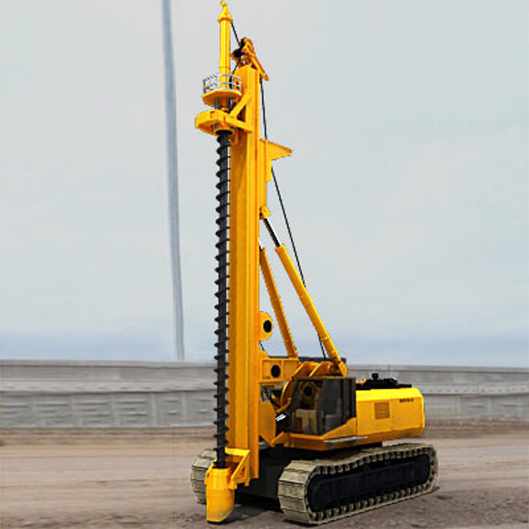 Boring Machine 3d Model