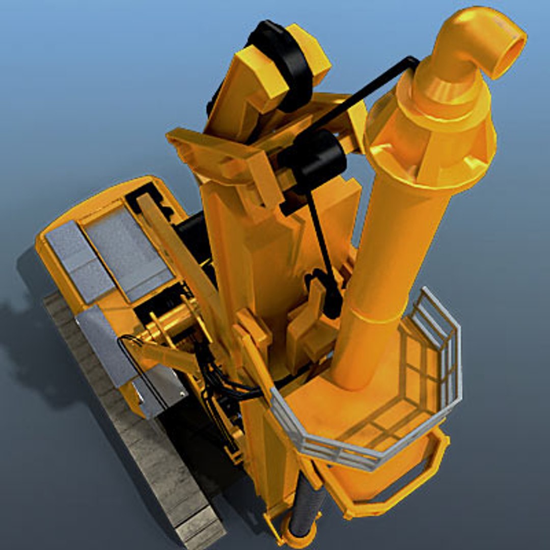 Boring Machine 3d Model
