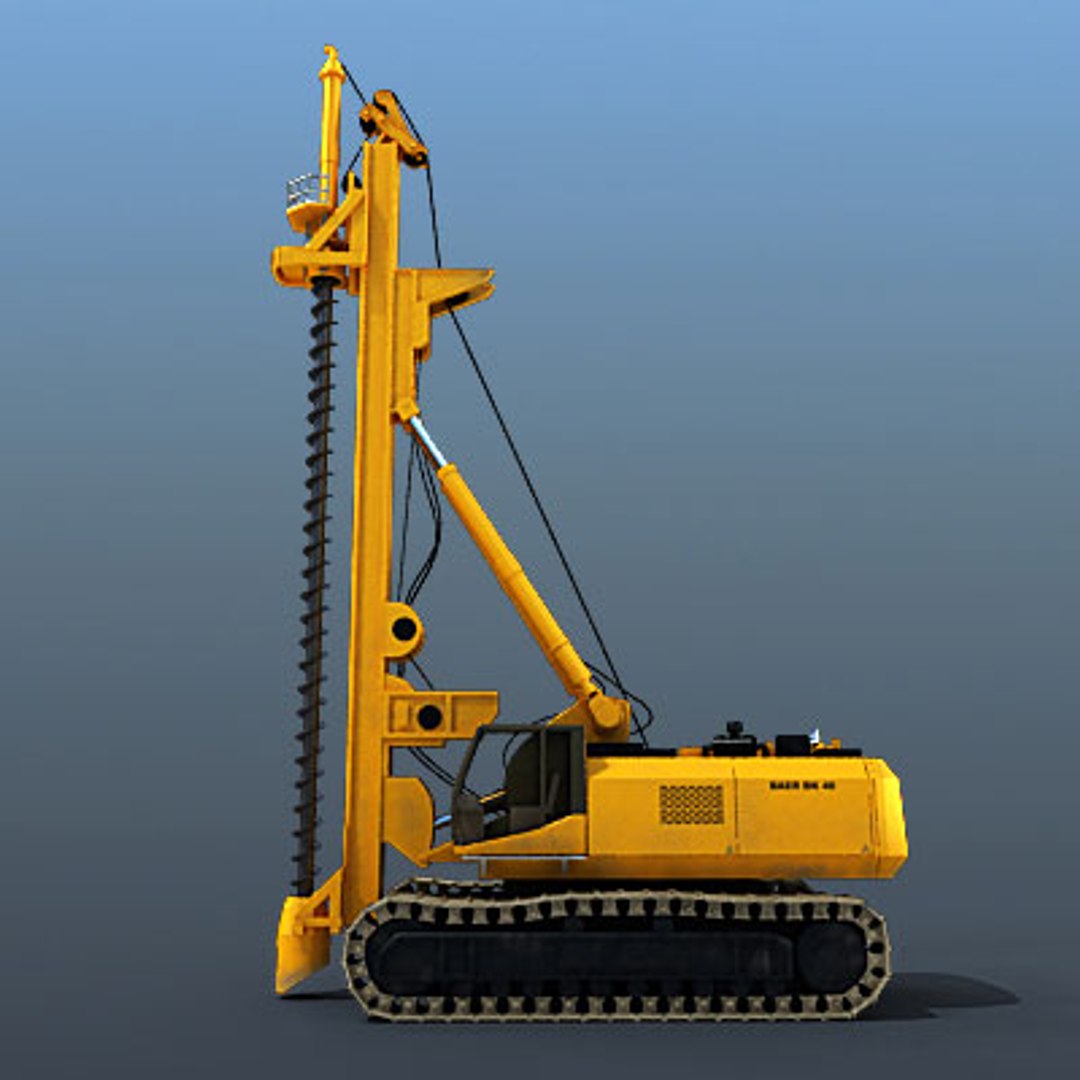Boring Machine 3d Model
