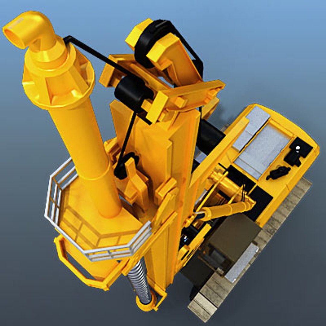 Boring Machine 3d Model
