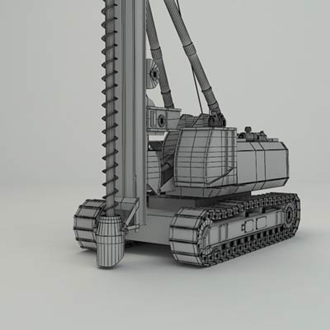 Boring Machine 3d Model