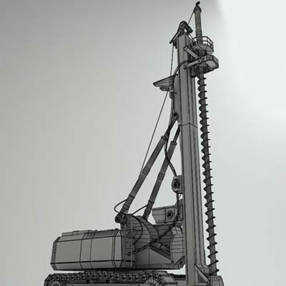 Boring Machine 3d Model