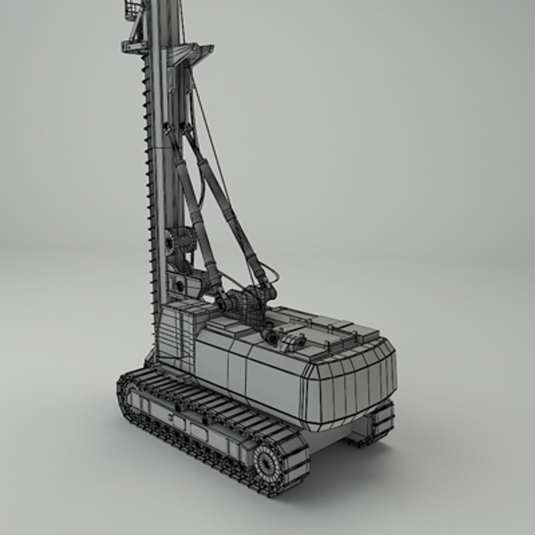 Boring Machine 3d Model