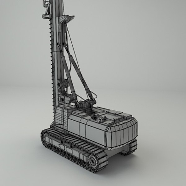 boring machine 3d model