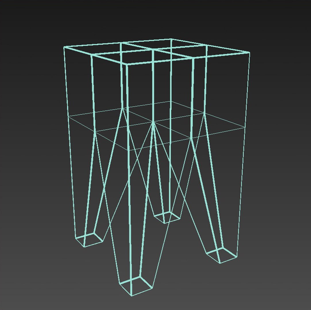 3D minimalist stool model - TurboSquid 1385767