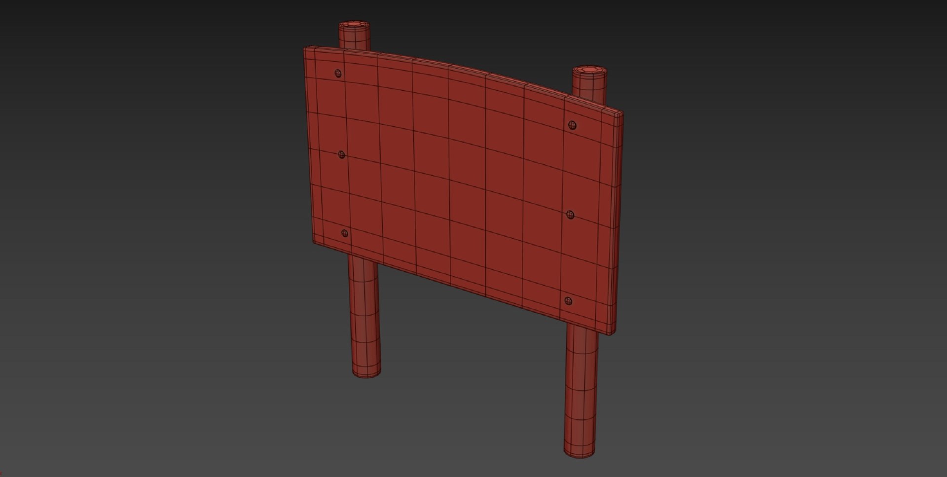 Signboard Post 3D model - TurboSquid 1855294