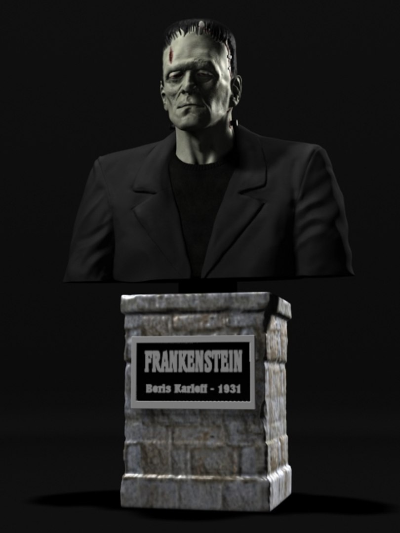 Bust Frankenstein 3d Model