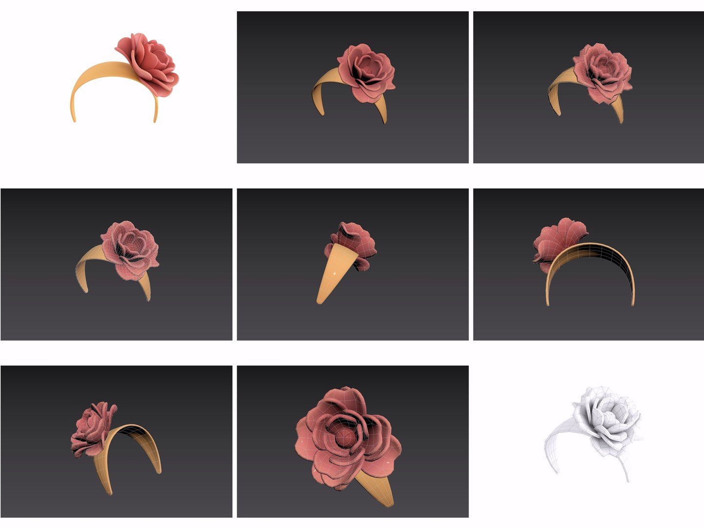 3D Model Headband Pack 1 - TurboSquid 2126563